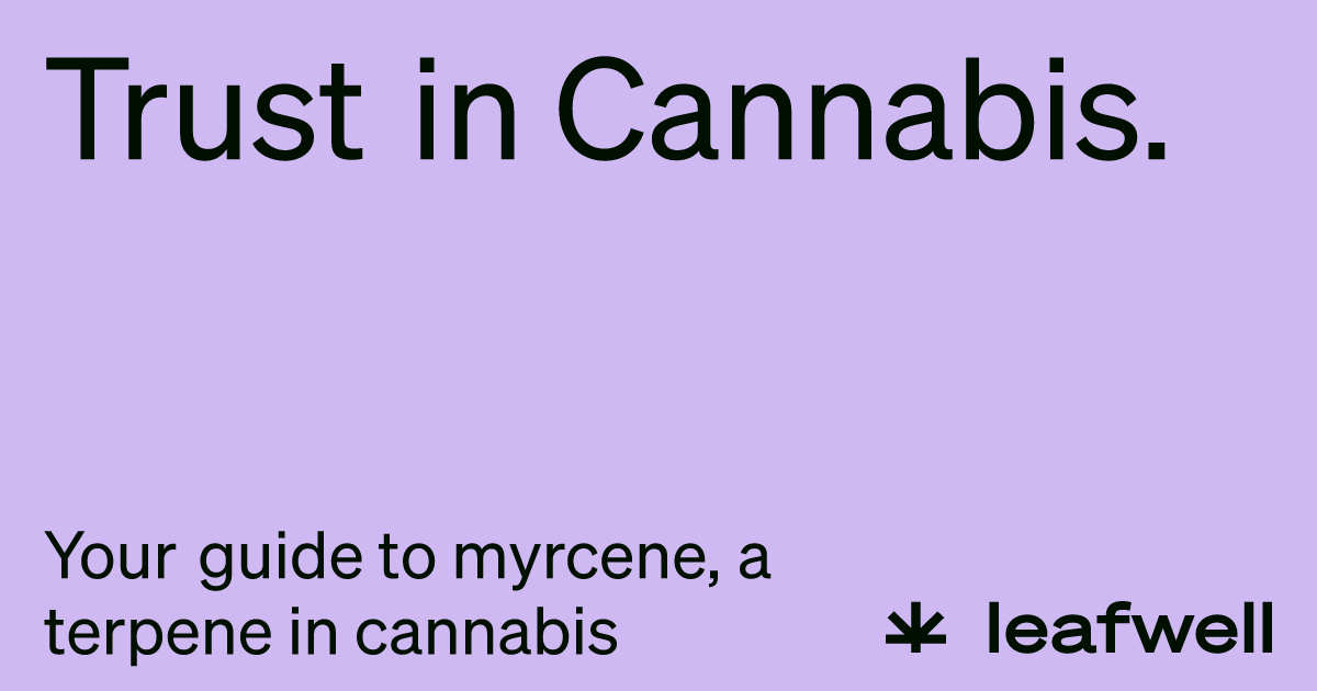 What is myrcene? Benefits & uses of this cannabis terpene